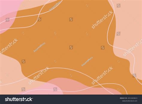 Empty Orange Background Pink Waves Lines Stock Illustration 2211043613 Shutterstock