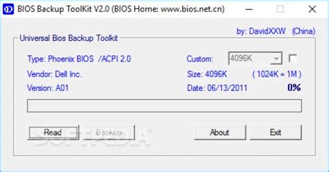 Universal Bios Backup Toolkit Download Softpedia