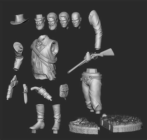 Obj File Arthur Morgan Red Dead Redemption 2 3d Print Model 😵 ・template To Download And 3d