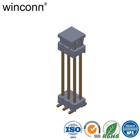 Double Row Double Housing Vertical Smd Smt Pin Header Male Header