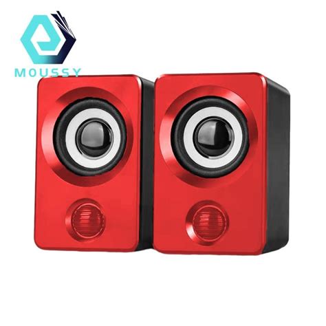 Moussy Stereo Sound Speaker Portable Mini Usb Computer Speaker With