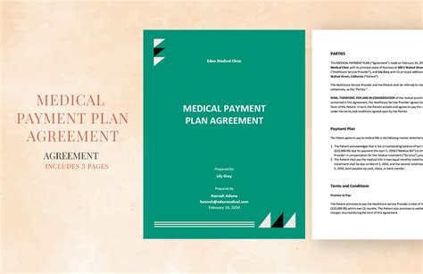 Patient Payment Plan Agreement Template