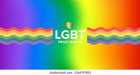 Happy Pride Month Horizontal Banner Pride Stock Vector Royalty Free