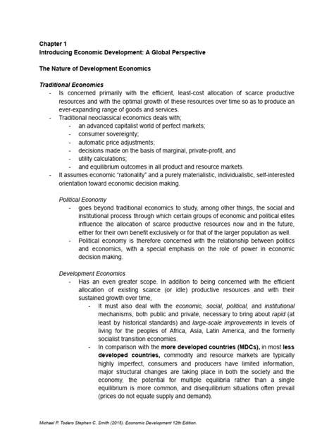 Introducing Economic Development A Global Perspective Pdf