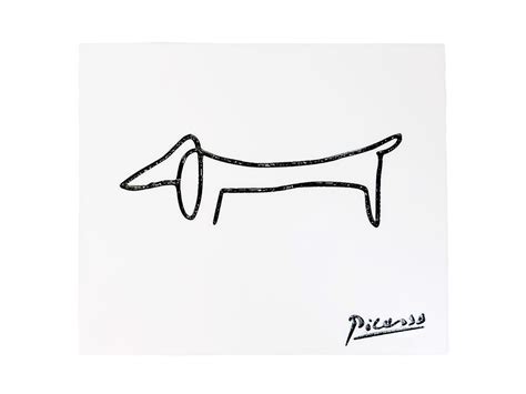 Affiche Teckel Picasso Picasso Dachshund Sign Miss 3d
