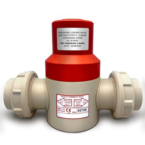 1 ½ Polypropylene Pressure Relief Loading Valve With Plain Metric