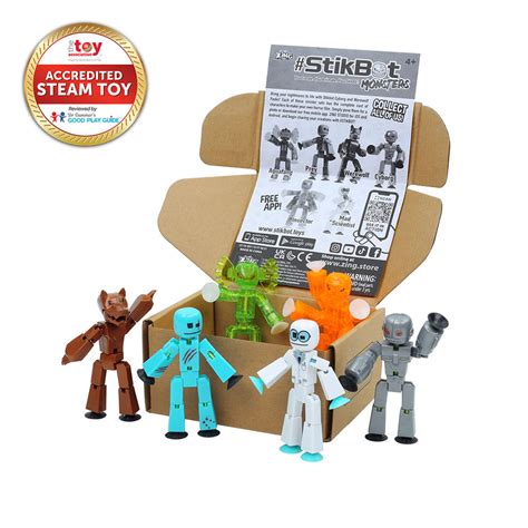 Stikbot Monsters 6 Pack Bundle Stop Motion Zing Toys New Zealand