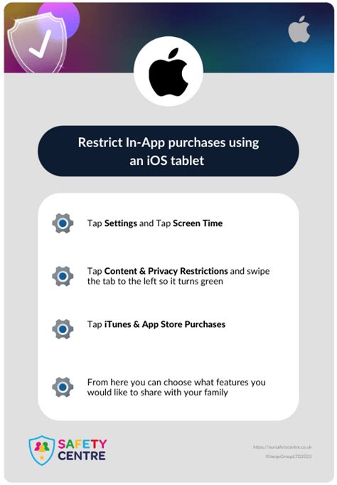 Ios Safety Settings In App Purchases The Online Safety Centre
