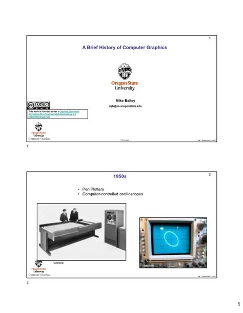 A Brief History Of Computer Graphics 1950s Docslib