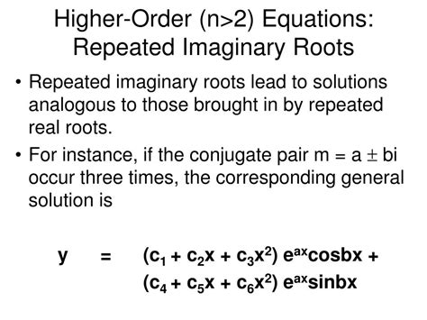 Ppt Homogeneous Linear Differential Equations With Constant