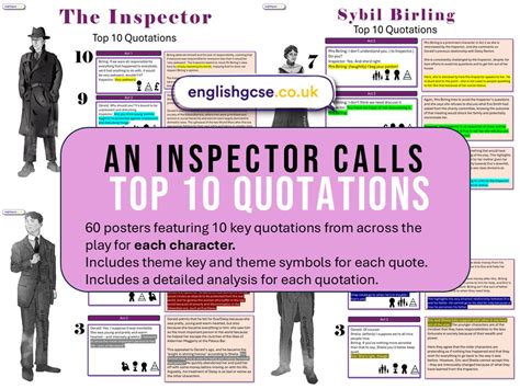 An Inspector Calls Quotes Teaching Resources