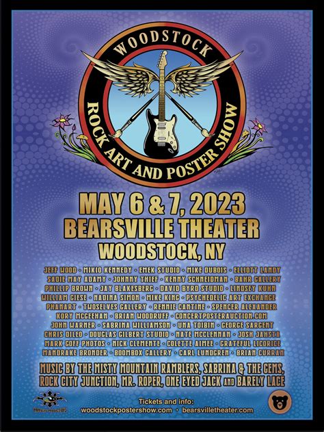 Woodstock Rock Art And Poster Show Bearsville Center Bearsville Ny