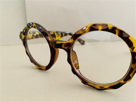 Vintage Chic Retro Round Eyeglasses Frame Optical Eyewear Etsy