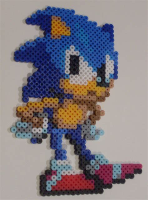Perler Bead Sonic By Blurbird On Deviantart