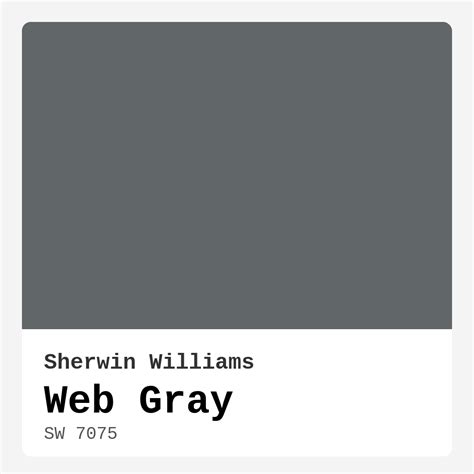 Web Gray Sw 7075 By Sherwin Williams Paint Reviews Hues And Finishes