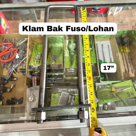 Jual U Bolt 17” Behel Begol Klam Bak Sasis Fusolohan Shopee