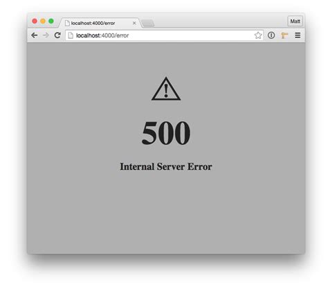 Nodejs Hapijs Custom 500 Error Page Stack Overflow