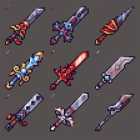 32x32 Swordpack Pixel Art Characters 32x32 How To Make Pixel Art