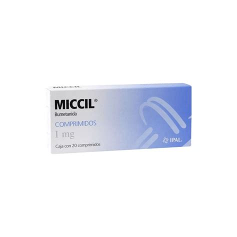 Buy Miccil 1 Mg With 20 Tablets Senosiain Laboratories Bumetanide