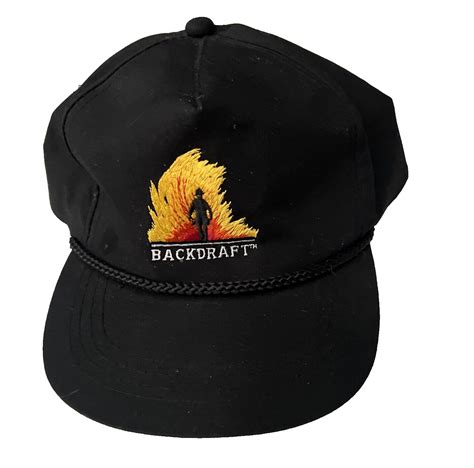 Vtg 90s Backdraft Movie Fire Firefighting Snapback Tr Gem