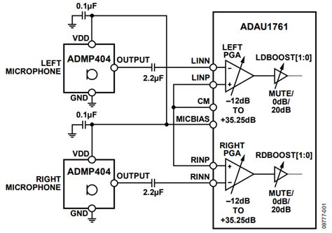 An 1324 High Performance Analog Mems Microphones Simple Interface To Sigmadsp Audio Codec