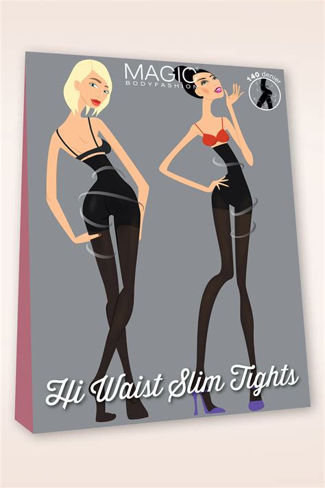 Magic Bodyfashion High Waist Slim Tights In Black Shop At Topvintage