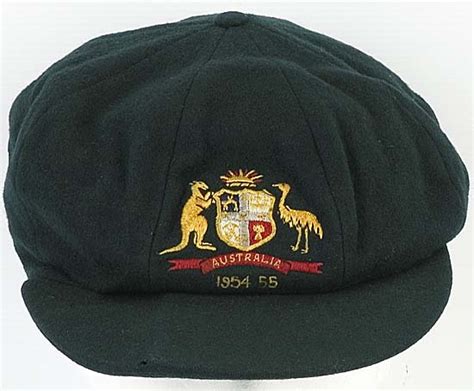 Len Maddocks 1954 55 Australian Baggy Green Test Cap Green… Sporting And General Memorabilia