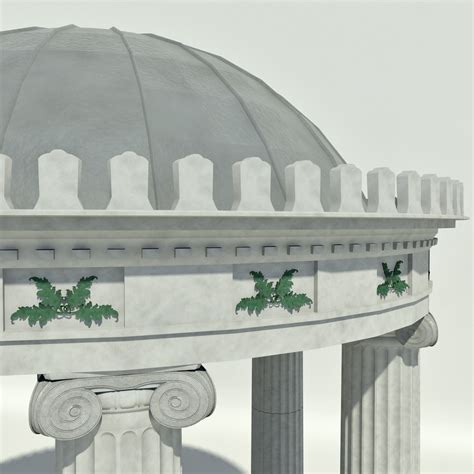 3d Classical Temple Model