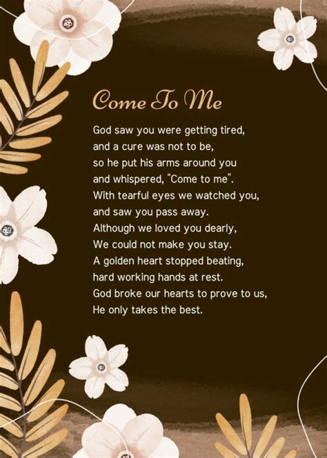Prayer Card For Funeral Piktochart