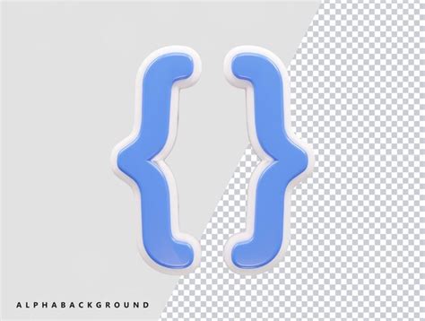 Premium Psd Html Coding Icon 3d Rendering Vector Illustration