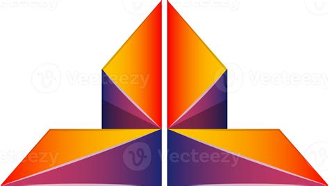Abstract Wing Triangle Logo Illustration In Trendy And Minimal Style