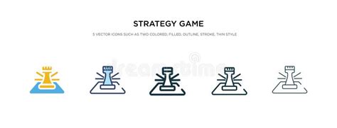 Strategy Game Icon In Different Style Vector Illustration Two Colored