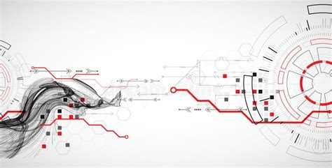 The Abstract Wave Art Background Template For Science And Technology