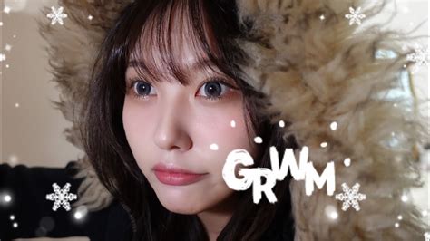 Grwm • 미대 입시 썰 풀면서뽀용뽀용 겨울 메이크업☃️🧣 Youtube