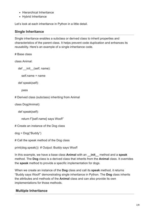 Ppt Exploring Python Inheritance Understanding Various Types Of