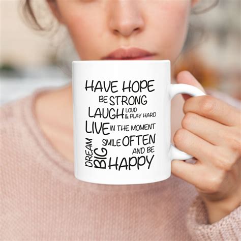 Inspirational Quote Coffee Mug Positive Affirmation T Etsy