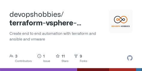 Github Devopshobbiesterraform Vsphere Ansible Create End To End Automation With Terraform Github Devopshobbiesterraform Vsphere Ansible Create End To End Automation With Terraform