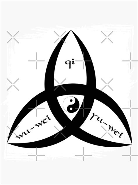 Wu Wei Philosophy Symbol Sticker For Sale By Ecbc Redbubble