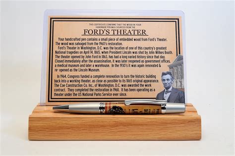 President Abraham Lincoln Ford Theater Twist Pen In