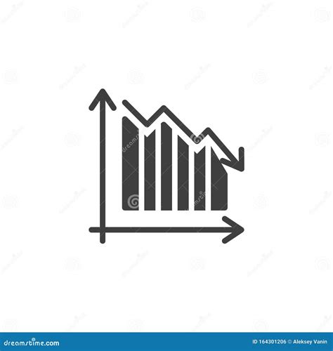 Decrease Diagram Vector Icon Stock Vector Illustration Of Sales