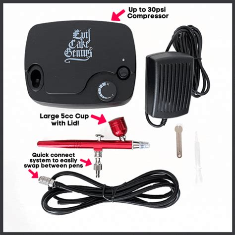 Evil Cake Genius Essential Airbrush Kit Evil Cake Genius