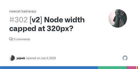 V2 Node Width Capped At 320px · Issue 302 · Newcatbaklavajs · Github
