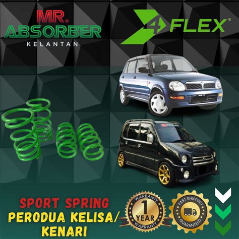 Spring 4flex Performance Lowered Perodua Kelisa Kenari Set Shopee Malaysia