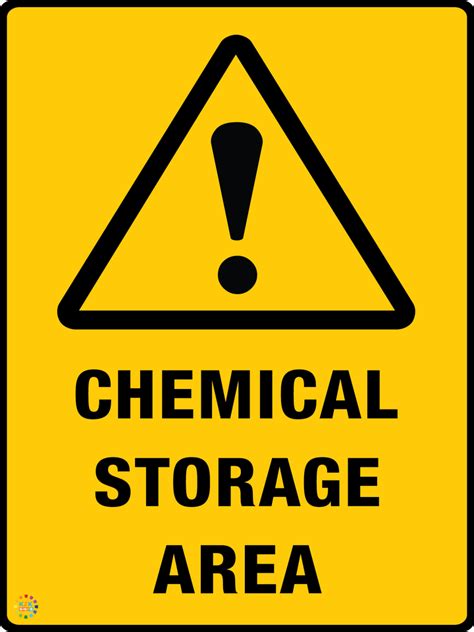 Chemical Storage Area Sign K2k Signs