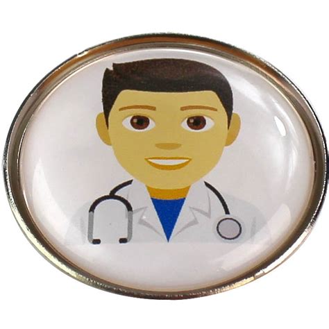 Health Worker Male Pin Badge 25cm Medisave Uk