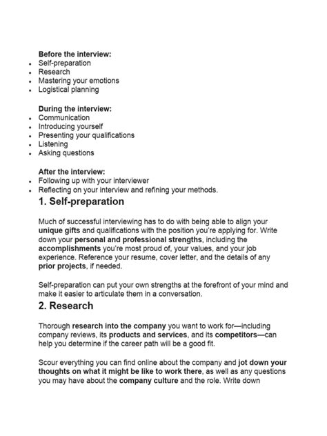 Interview Skills Pdf Communication Breathing