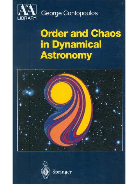 Astronomy And Astrophysics Library George Contopoulos Order And