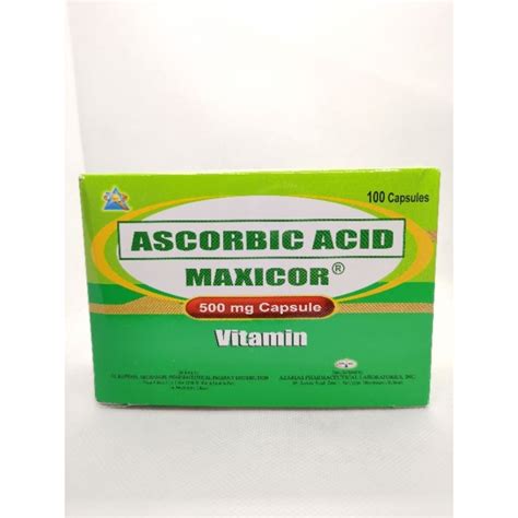 Maxicor 500mg Capsule Ascorbic Acid As Sodium Ascorbate Non Acidic