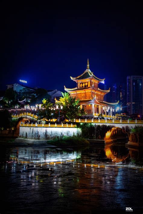 贵阳甲秀楼灯光夜景拍摄 续 中关村在线摄影论坛