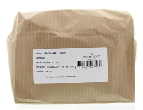 Jacob Hooy Rode Klaver 250g Medicijnen Nl